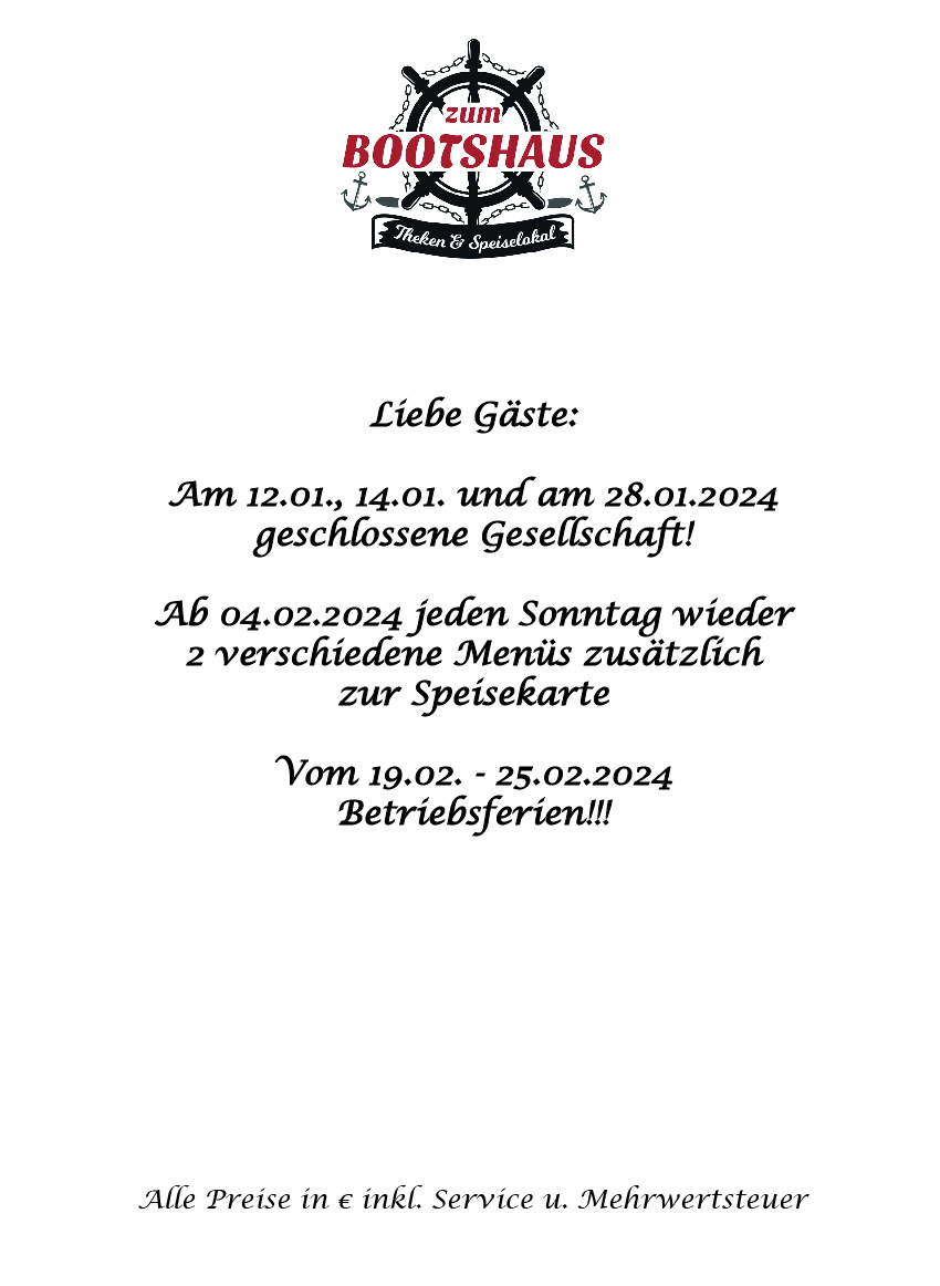 Restaurant Cafe zum Bootshaus | Wesel